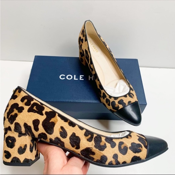 Cole Haan | Shoes | Cole Haan Leopard Cheetah Print Block Heels | Poshmark